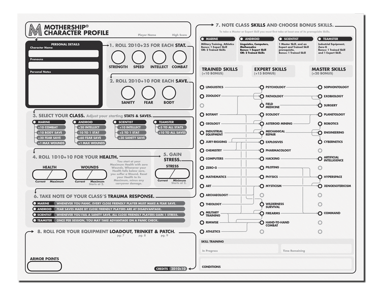 Mothership RPG – Tuesday Knight Games