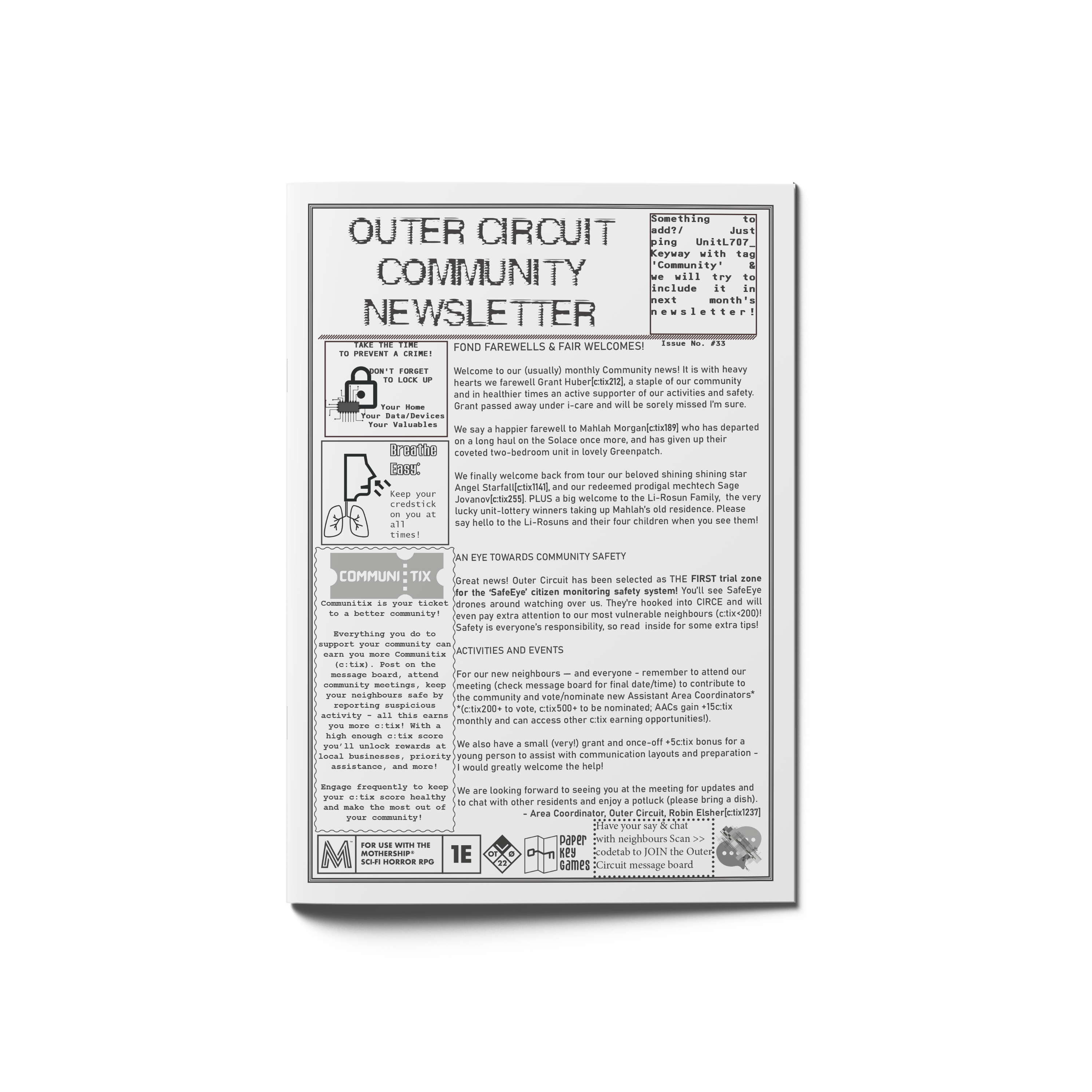 Outer Circuit Community Newsletter – Tuesday Knight Games
